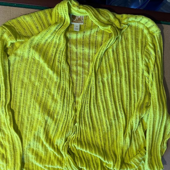 JM Collection | Sweaters | Jm Collections Lime Green Short Sleeve ...